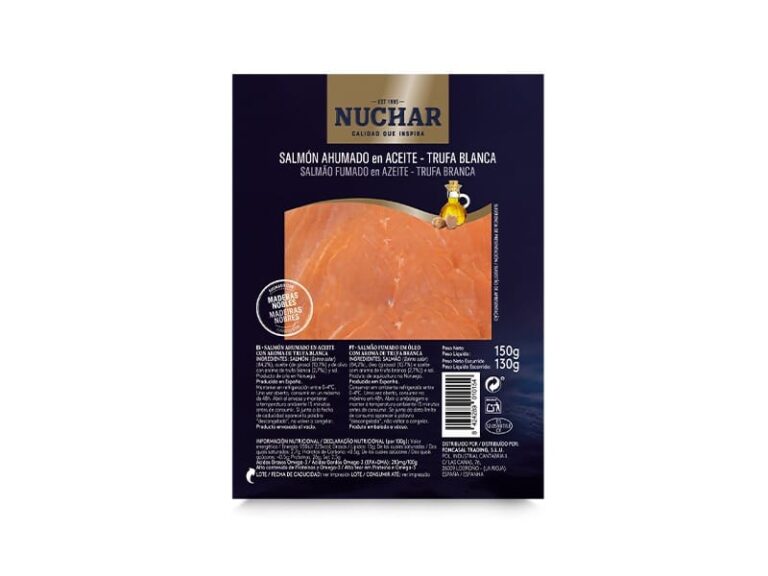 TRUFFLE SMOKED NORWEGIAN SALMON CARPACCIO IN OIL 150 G - NUCHAR